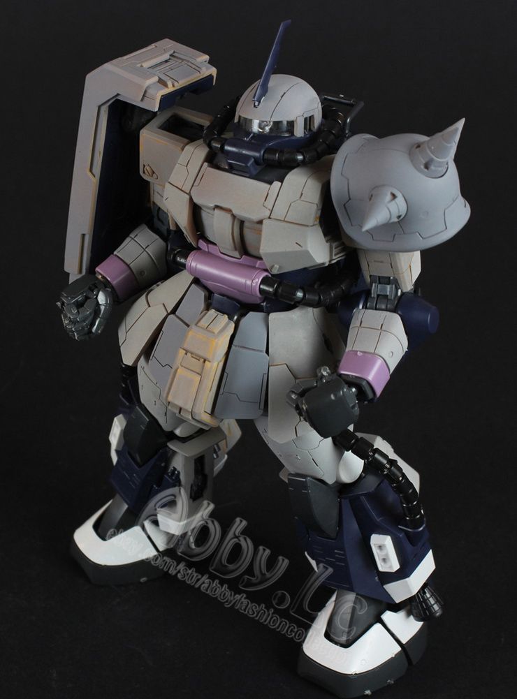 MG 1/100 Gundam J.Ridden Zaku II Resin Conversion for Black 3 Star Zaku ...