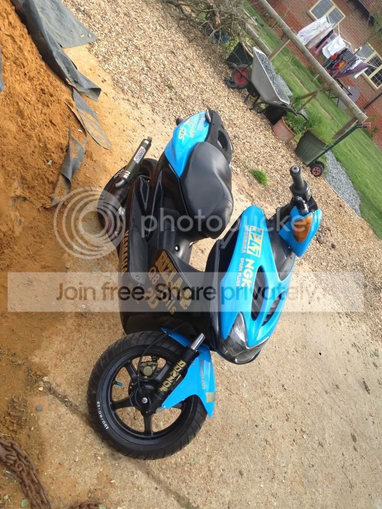 Aerox custom blue/black 70cc | Scooter Shack Scooter Forum