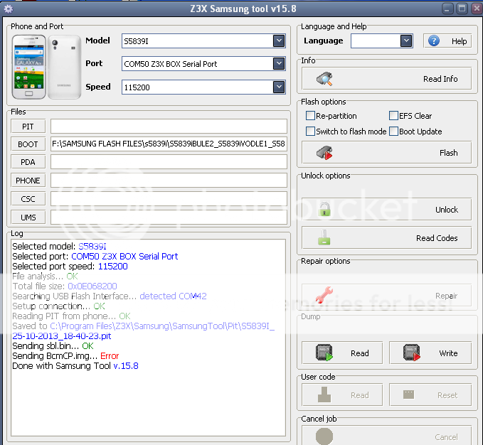 Samsung S5839i flash error solution - GSM-Forum